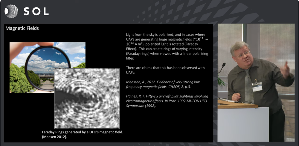 Gravity waves and Faraday rings-- or imaginary things? The Ray Stanford ...
